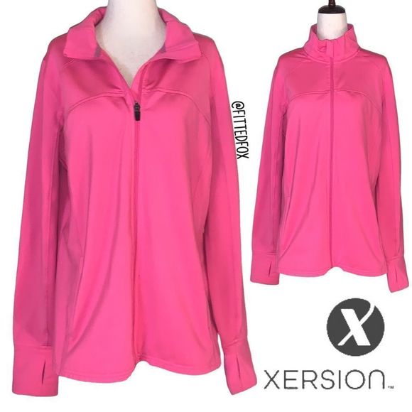 Xersion | Jackets & Coats | Xersion Performancejacket Pink Xl Faint ...